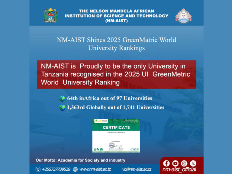 ranking - The Nelson Mandela African Institution of Science and Technology